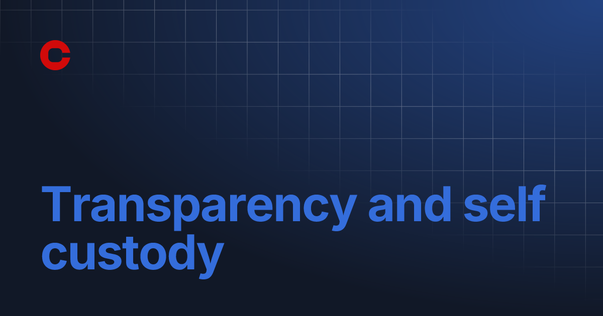 Transparency and self custody | BitDCA Documentation