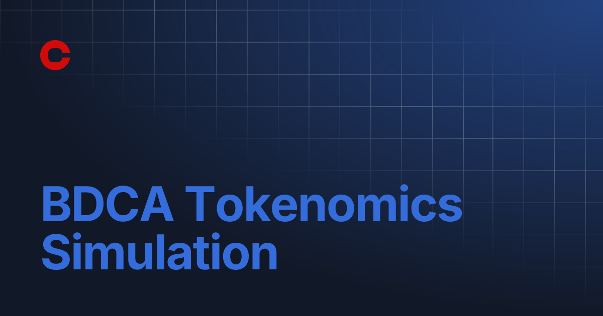 BDCA Tokenomics Simulation | BitDCA Documentation